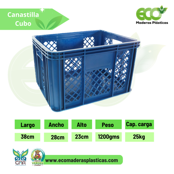 Canastilla Cubo - Ecomaderas Plasticas