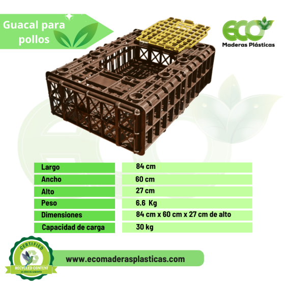 Guacal para pollos - Ecomaderas Plasticas