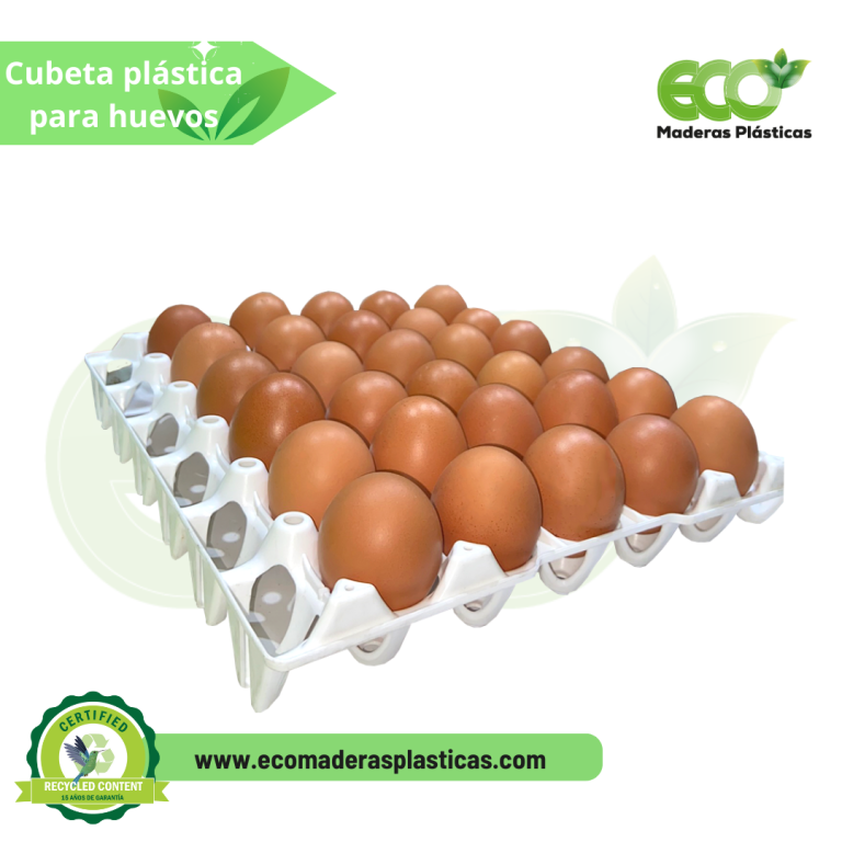 Cubeta Plástica para huevos - Ecomaderas Plasticas